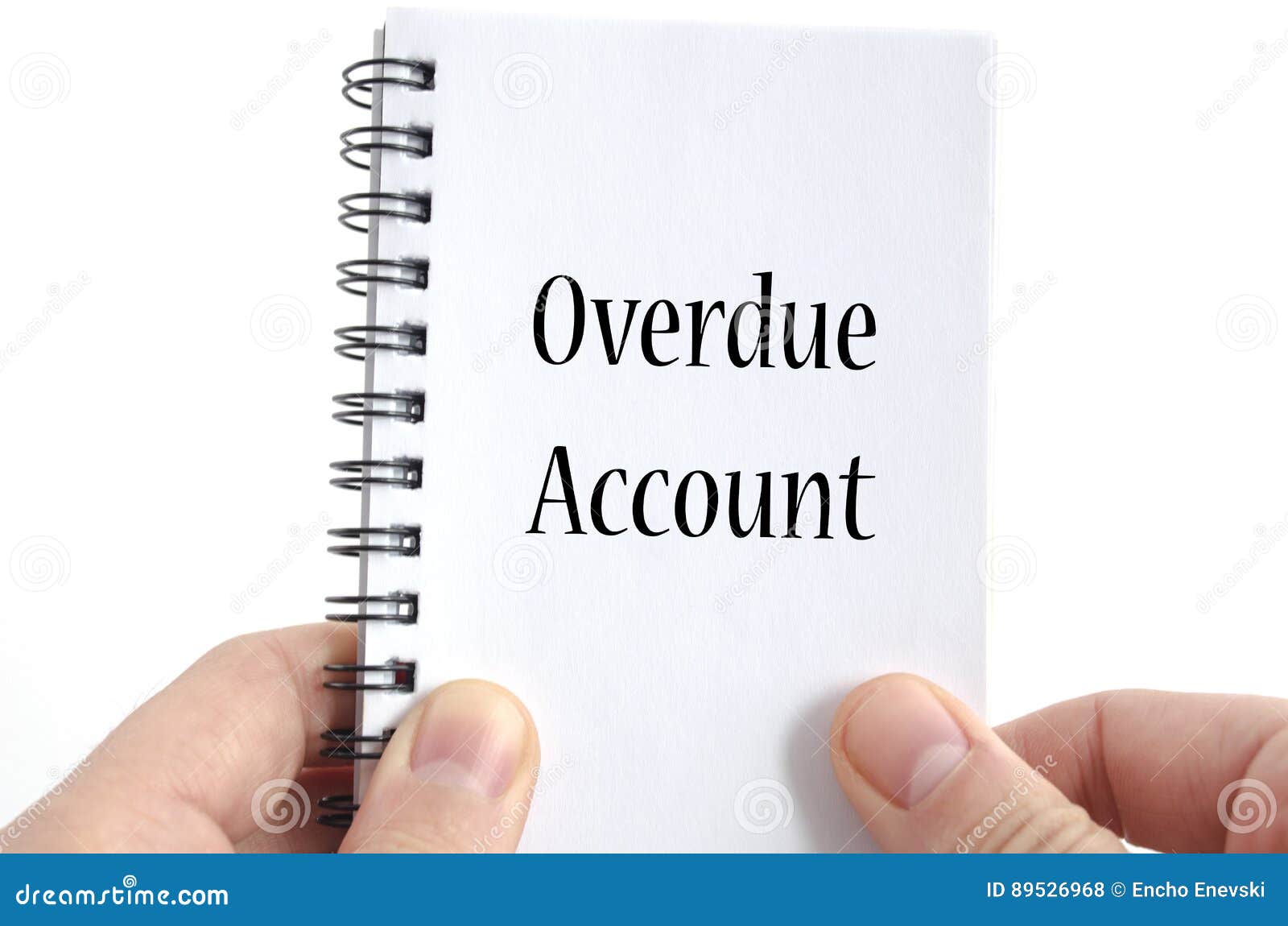 Overdue Account Text Concept Stock Photo - Image of budget, accounting ...