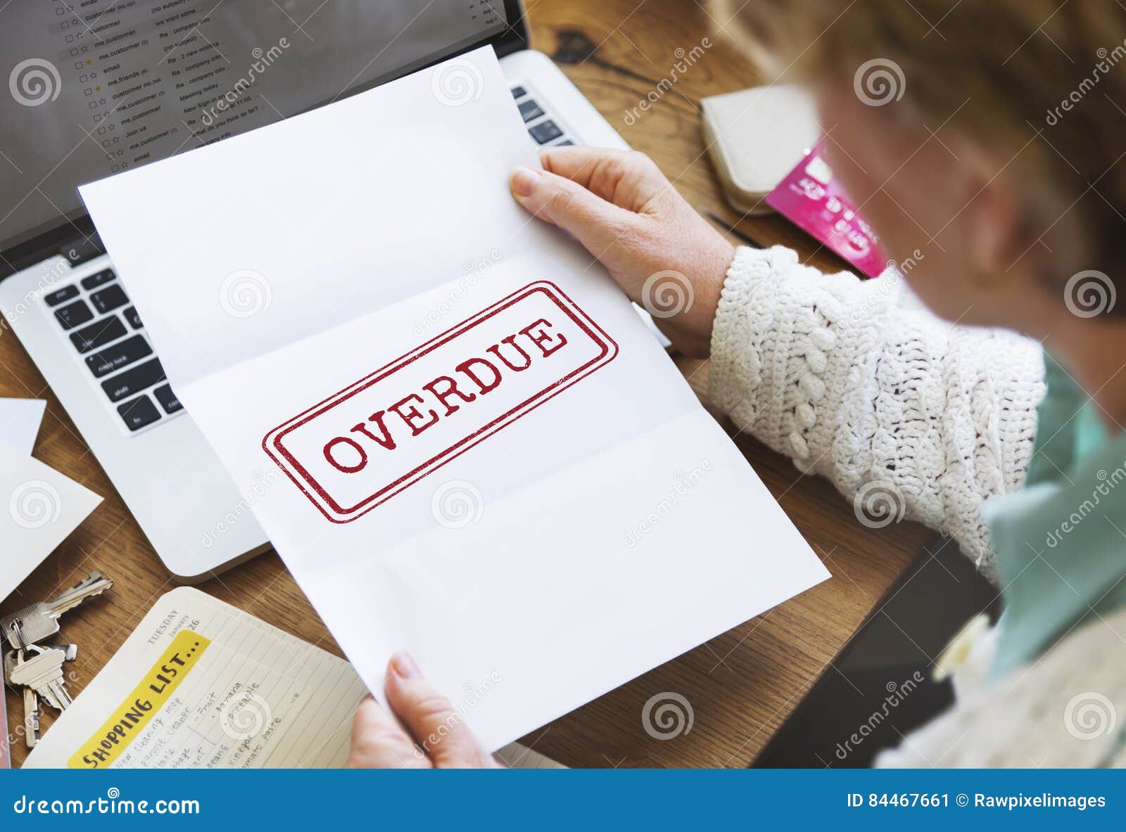 Overdue Outstanding Transaction Unpaid Paying Concept Stock Image ...