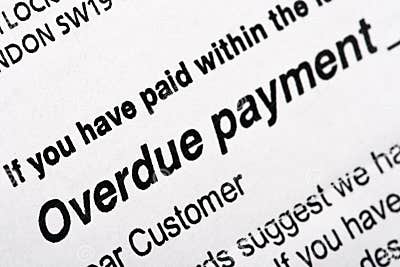 Overdue Payment Bill stock photo. Image of bankruptcy - 8522784