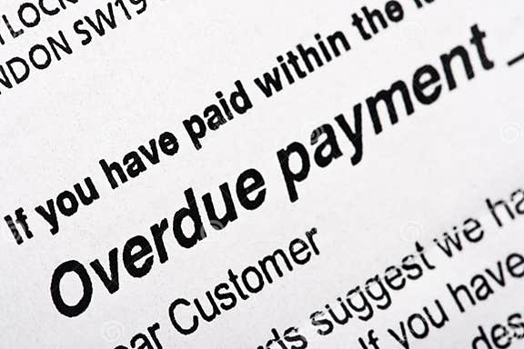 Overdue Payment Bill stock photo. Image of bankruptcy - 8522784