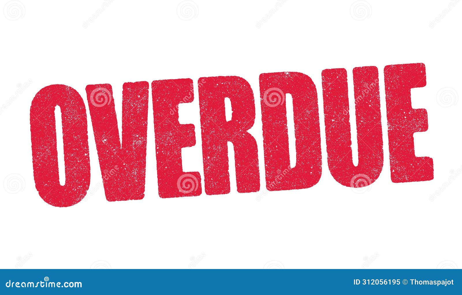Overdue red ink stamp stock vector. Illustration of isolated - 312056195