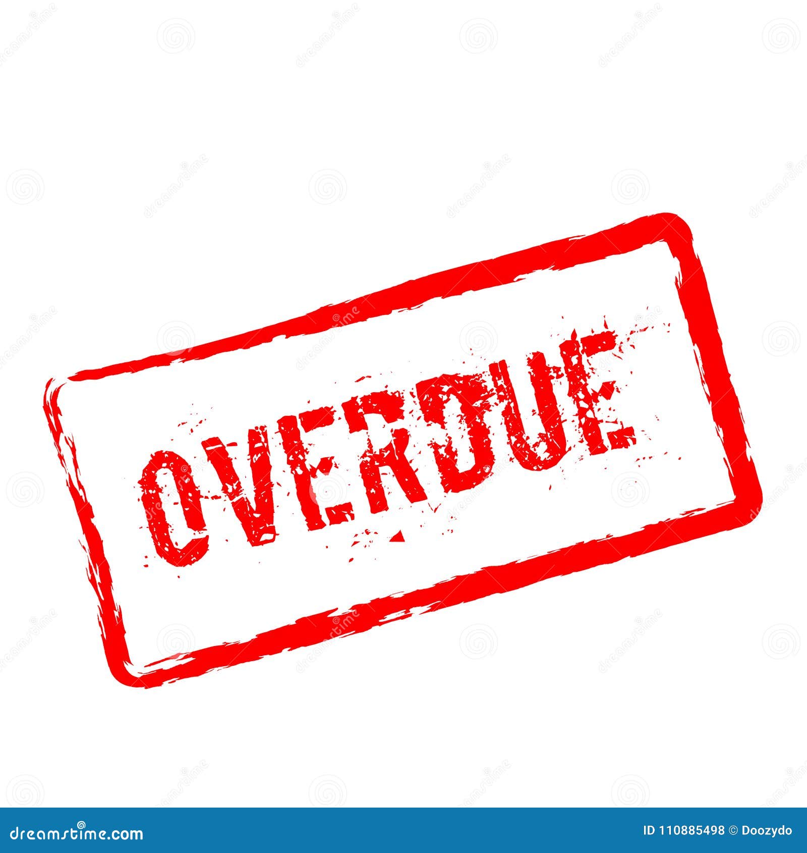 Overdue Rectangular Sign. Overdue Stamp Cartoon Vector | CartoonDealer ...