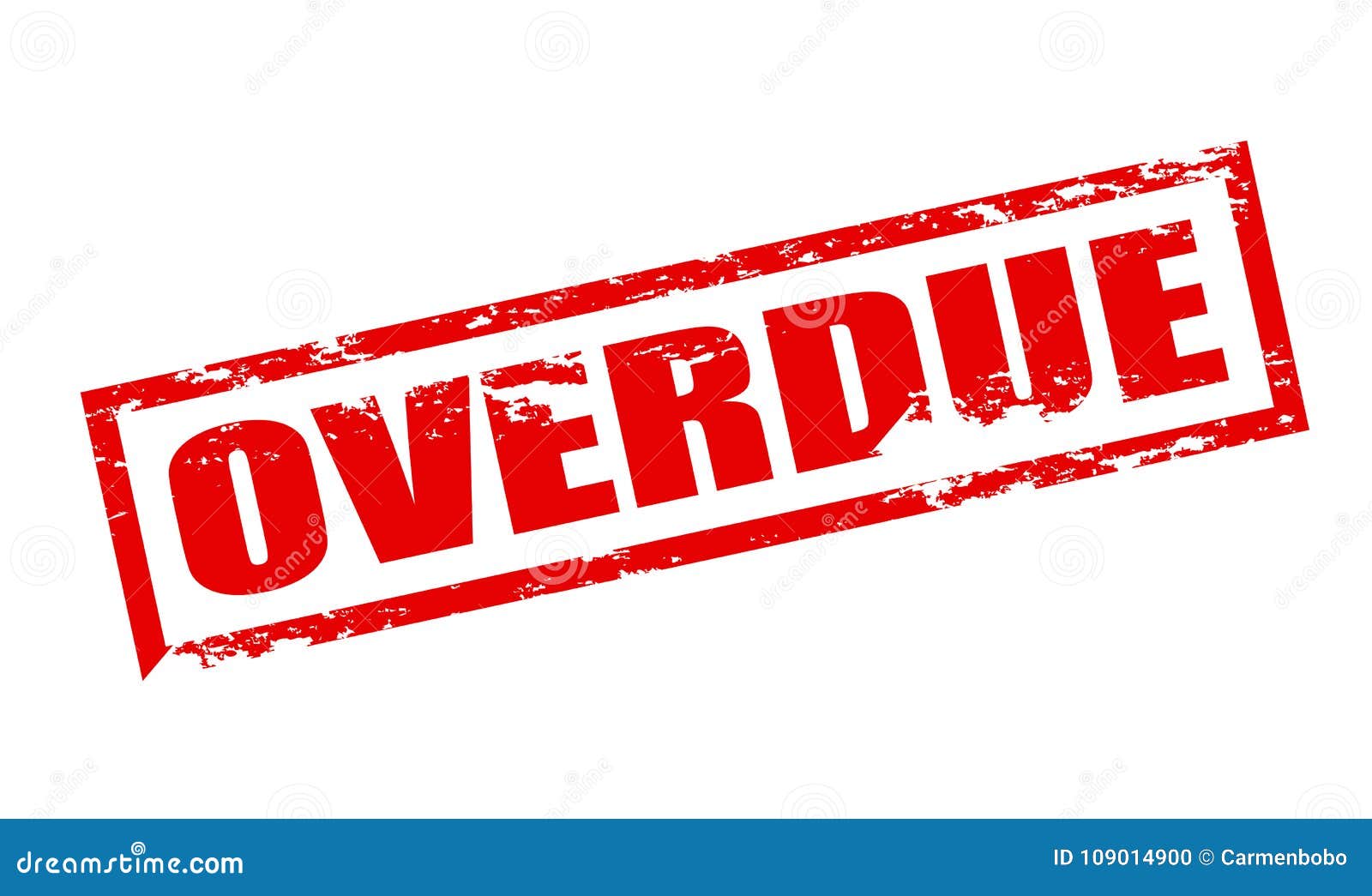 Overdue Rectangular Sign. Overdue Stamp Cartoon Vector | CartoonDealer ...