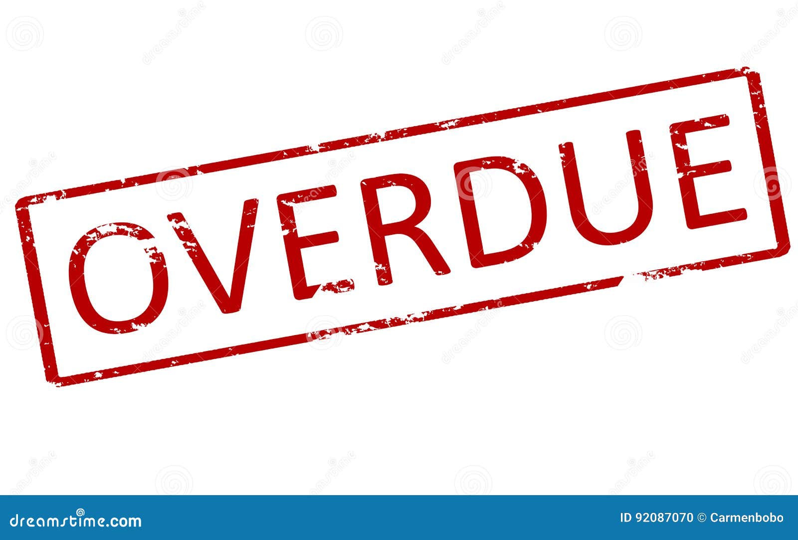 Overdue stock illustration. Illustration of miscellaneous - 92087070