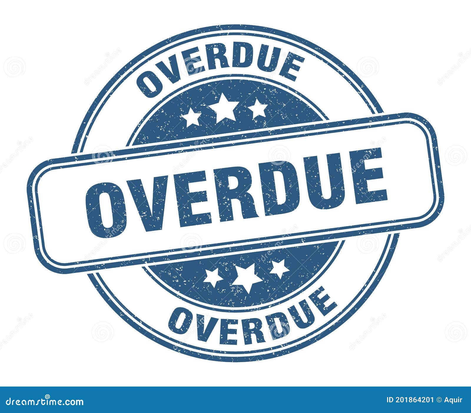 Overdue Stamp. Overdue Round Grunge Sign Stock Vector - Illustration of ...