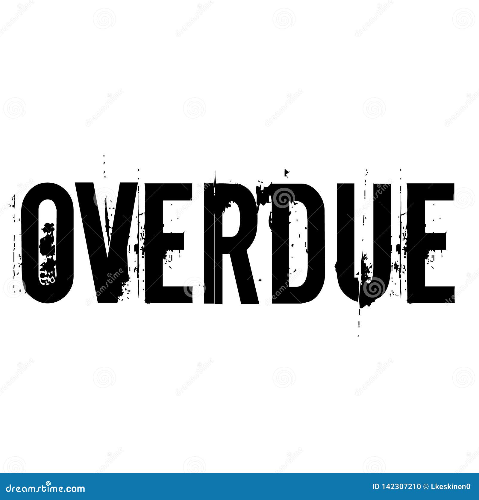 Overdue Stamp Cartoon Vector | CartoonDealer.com #197356647