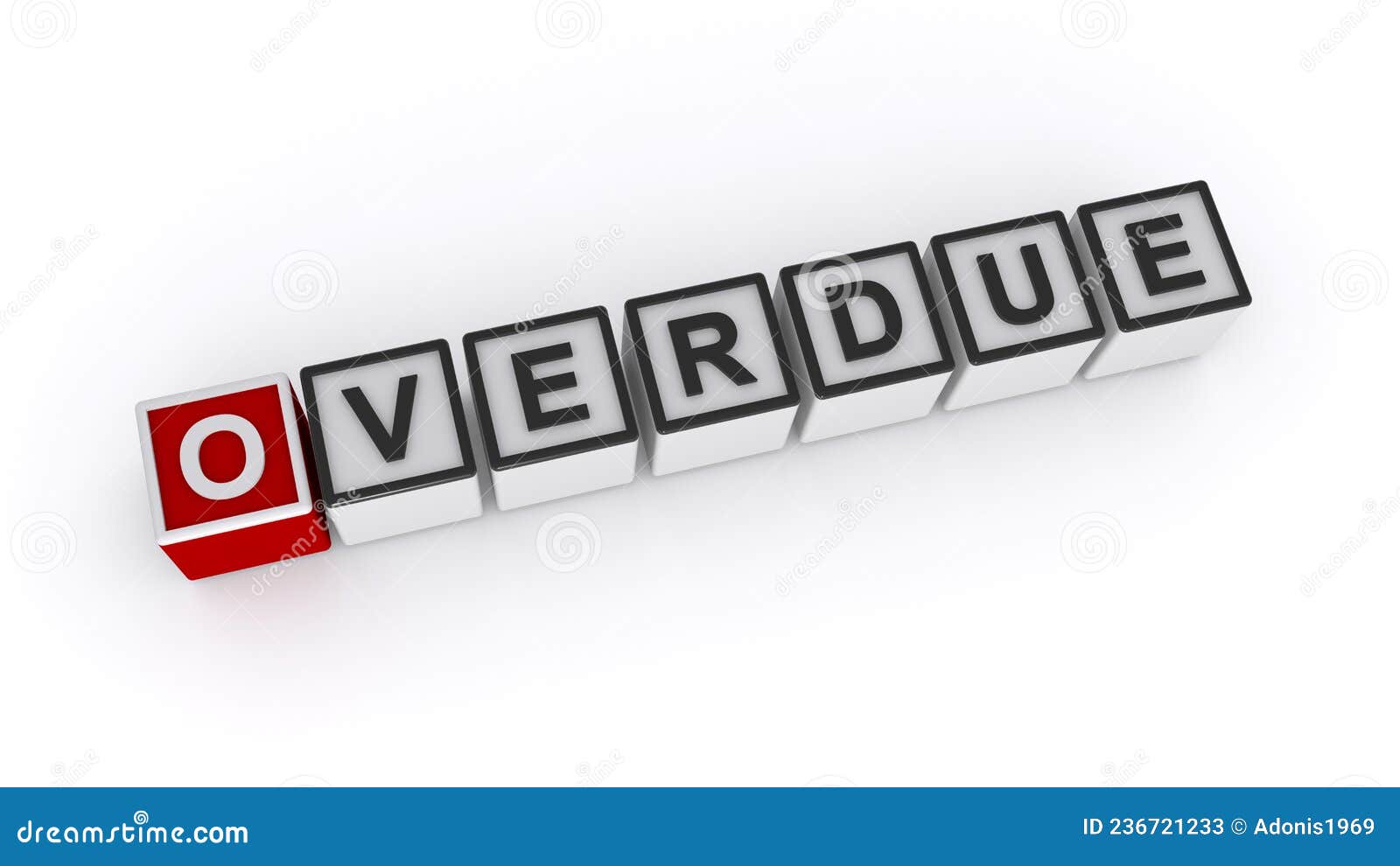 Overdue Word Block On White Royalty-Free Stock Photography ...