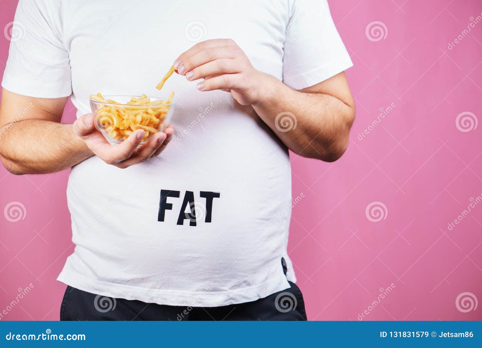 Overeating Fast Food Glutton Junk Food Royalty Free Stock Image