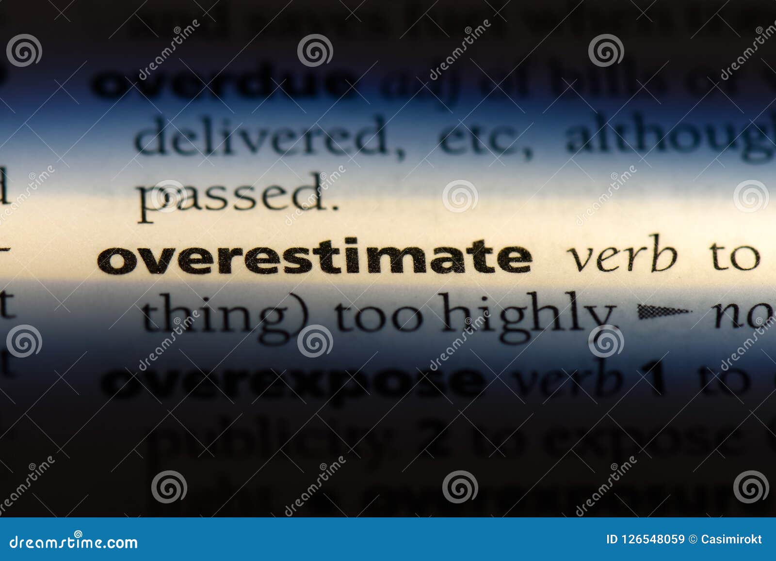 Overestimate stock image. Image of writing, text, info - 126548059