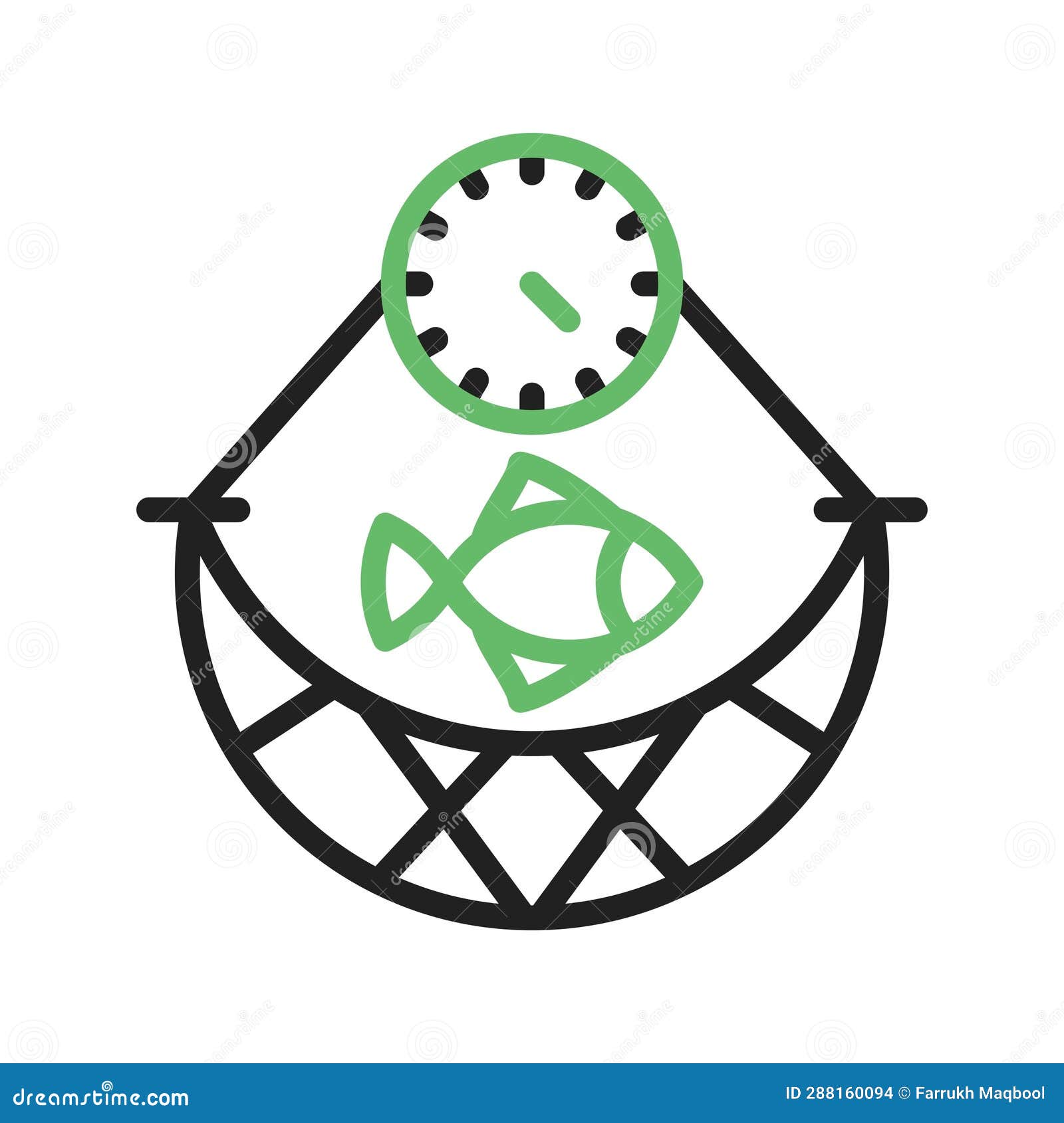Overfishing Icon Image. stock vector. Illustration of marine - 288160094