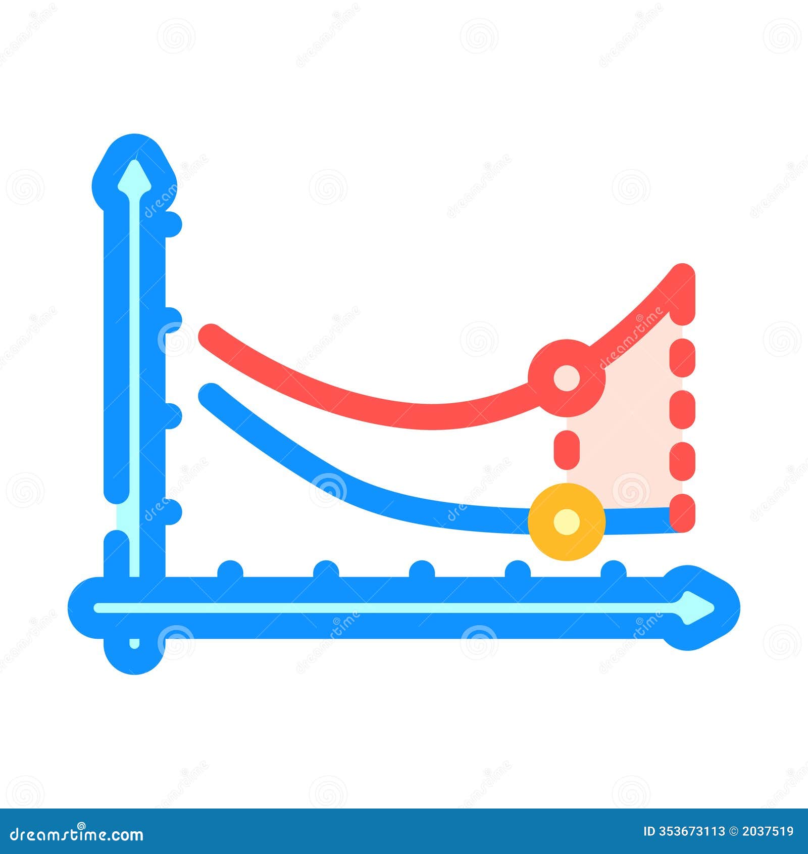 Overfitting Warning Machine Learning Color Icon Vector Illustration ...