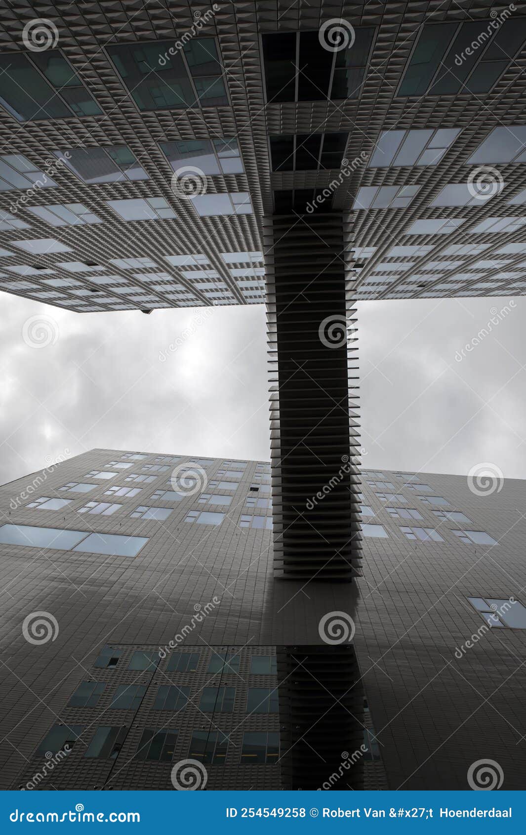 Overflow Bridge Looked from Down at Paleis Van Justitie at Amsterdam ...