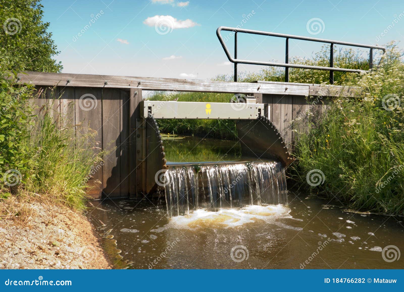 Overflow dam in a river stock photo. Image of controling - 184766282