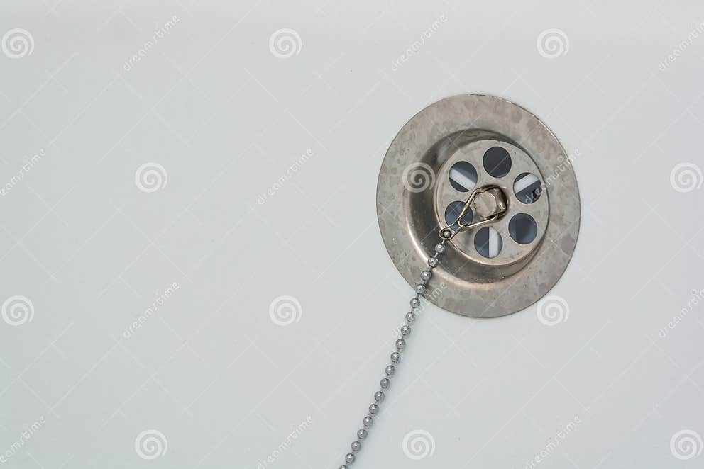 Overflow-prevention Device in Bathtub Stock Image - Image of home ...