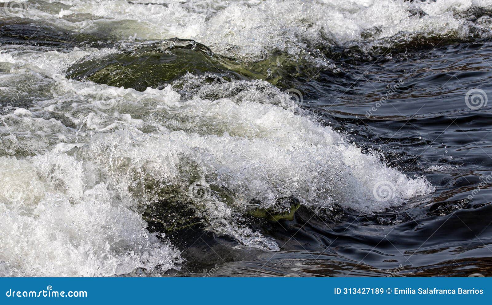 Overflow of Water Flow in River after Rains Stock Image - Image of ...