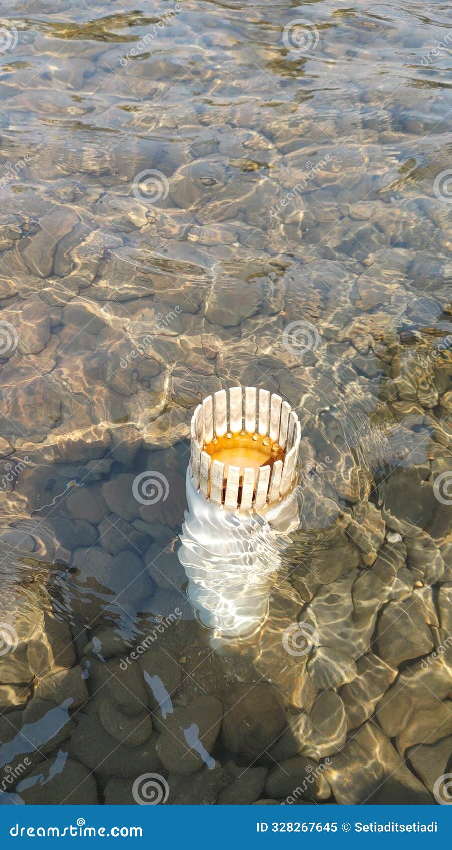 An Overflow Water Pipe Show the Water Overflowing Stock Image - Image ...