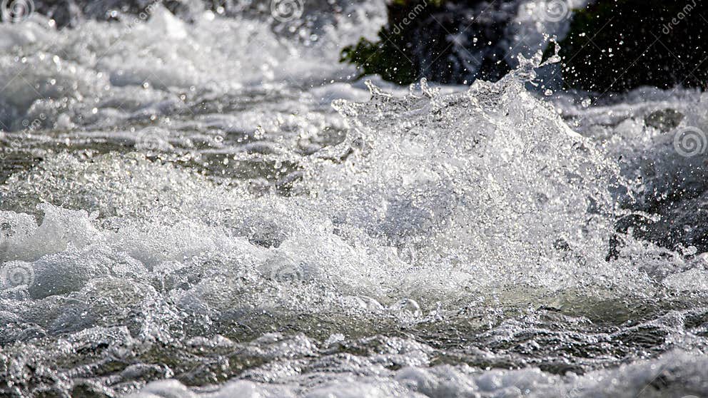 Overflow of Water in the River Stock Photo - Image of pressure, drought ...