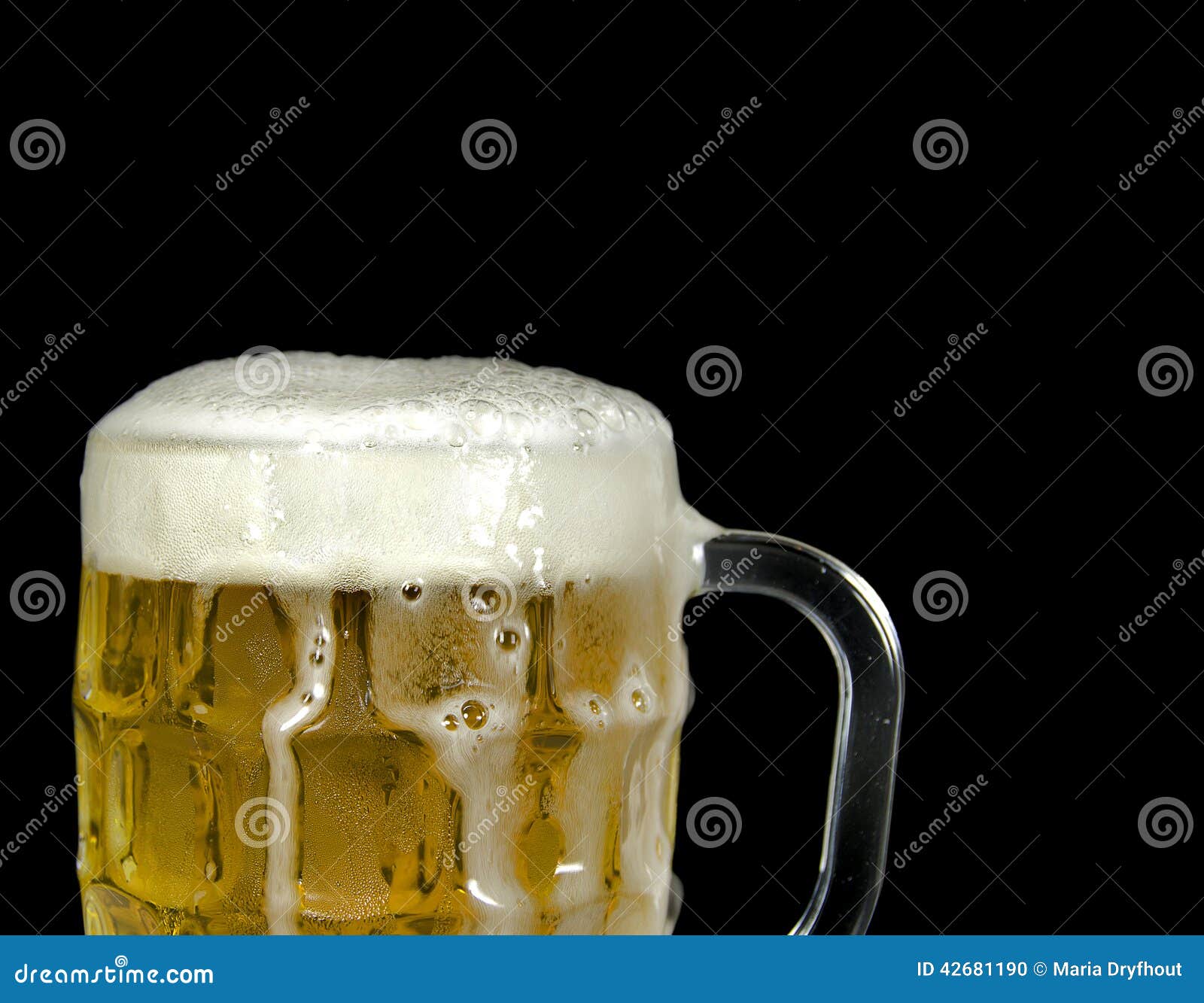 Overflowing beer in mug stock photo. Image of drink, black - 42681190