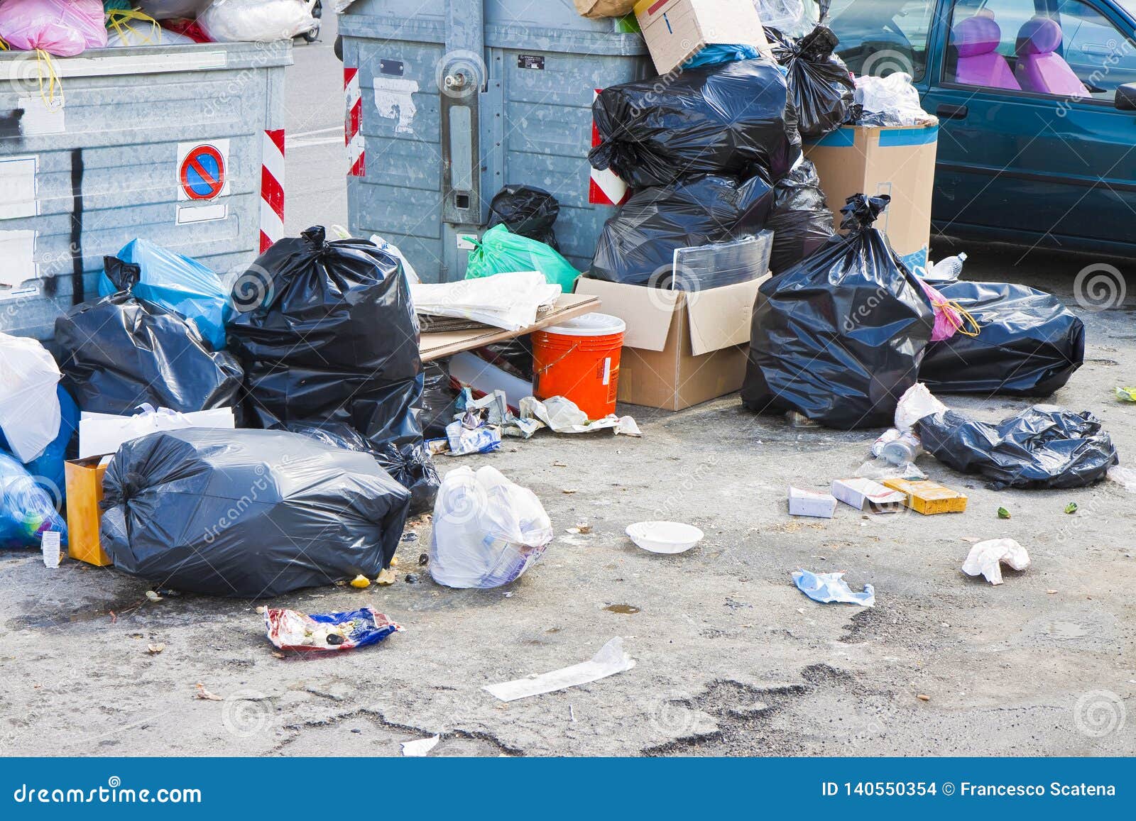 Overflowing Garbage Bins With Garbage Bags Royalty-Free Stock Photo ... Overflowing Garbage Bins With Garbage Bags Royalty-Free Stock Photo ...