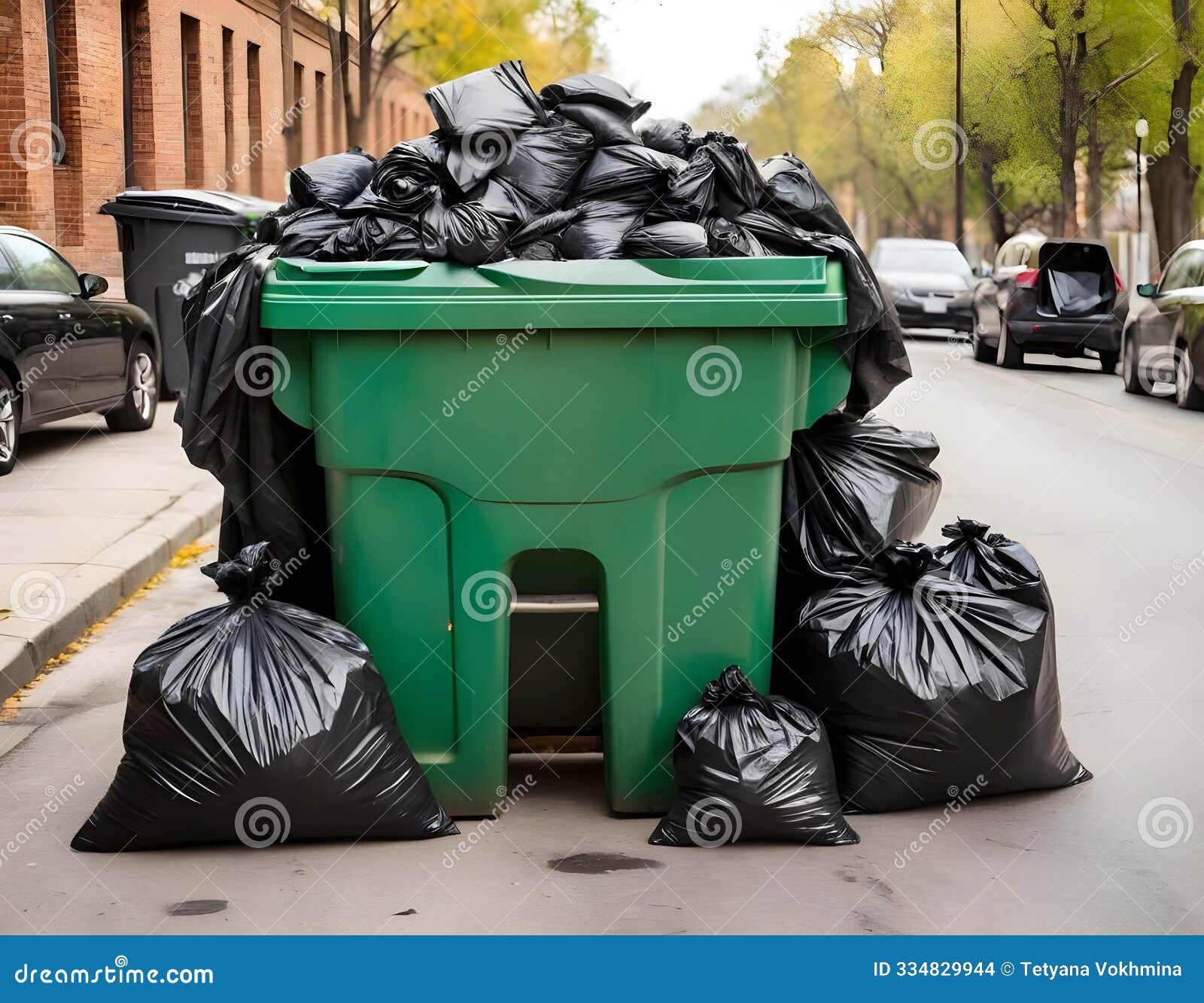 Recycling Bin Filled with Waste Materials Challenges of Waste ...