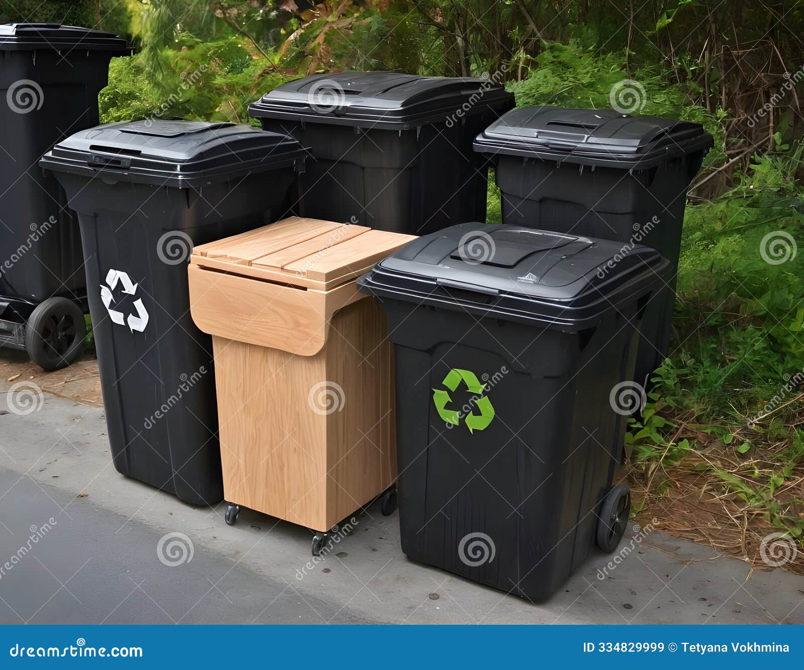 Recycling Bin Filled with Waste Materials Challenges of Waste ...