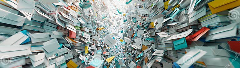 Overflowing Inbox: a Visualization of Overwhelming Workload Stock ...