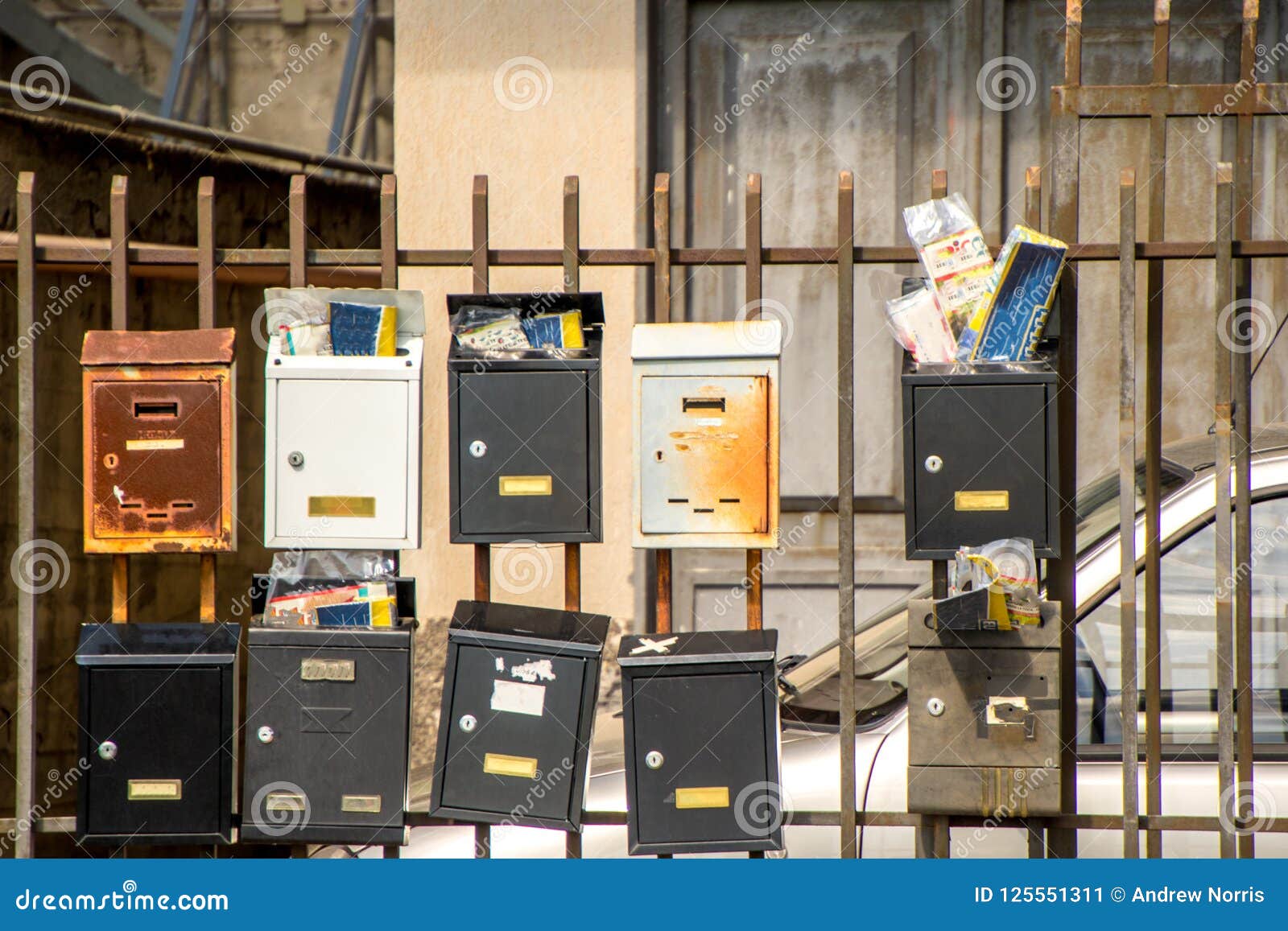 Overflowing Junk Mail stock image. Image of mailbox - 125551311