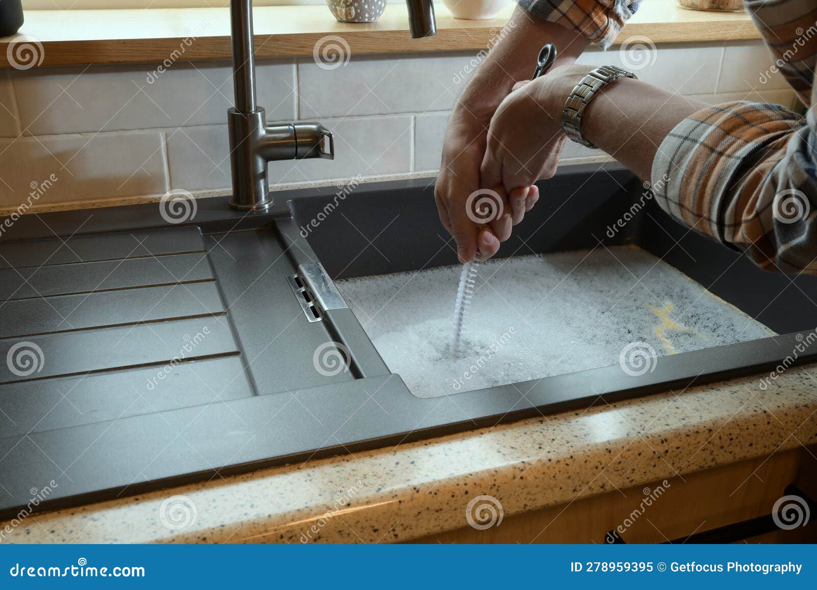 Overflowing Kitchen Sink, Clogged Drain Stock Image - Image of clogged ... Overflowing Kitchen Sink, Clogged Drain Stock Image - Image of clogged ...