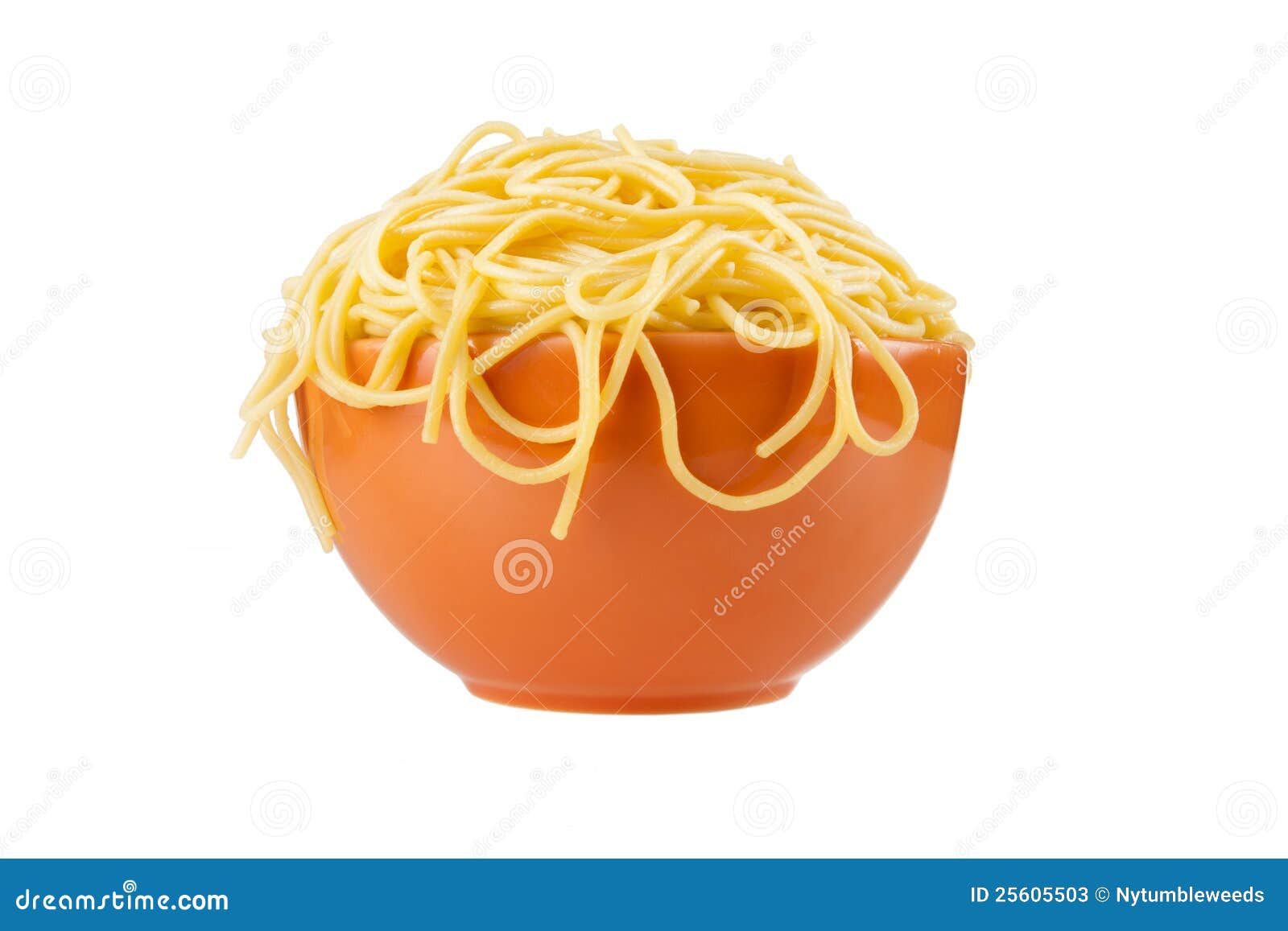 Overflowing Pasta Bowl stock image. Image of large, food - 25605503