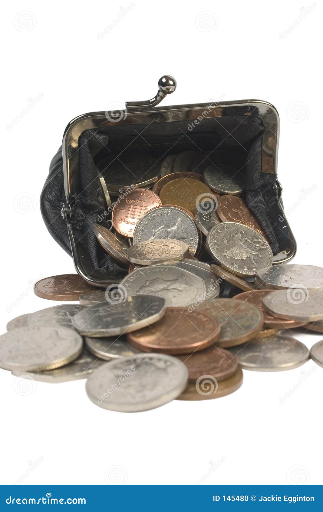 Overflowing Purse stock photo. Image of leather, housekeeping - 145480