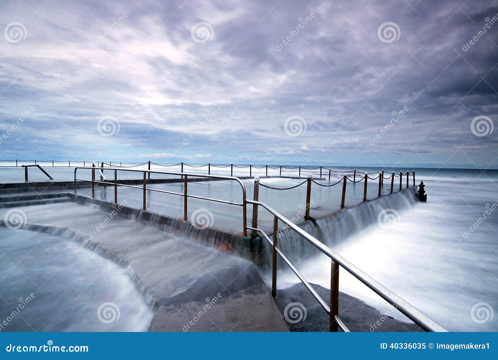 Overflowing rough seas stock image. Image of cliff, lake - 40336035