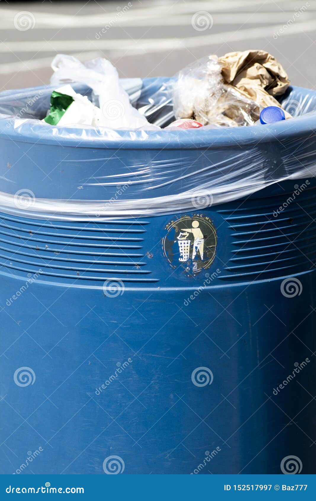 Overflowing waste bin stock image. Image of conserve - 152517997
