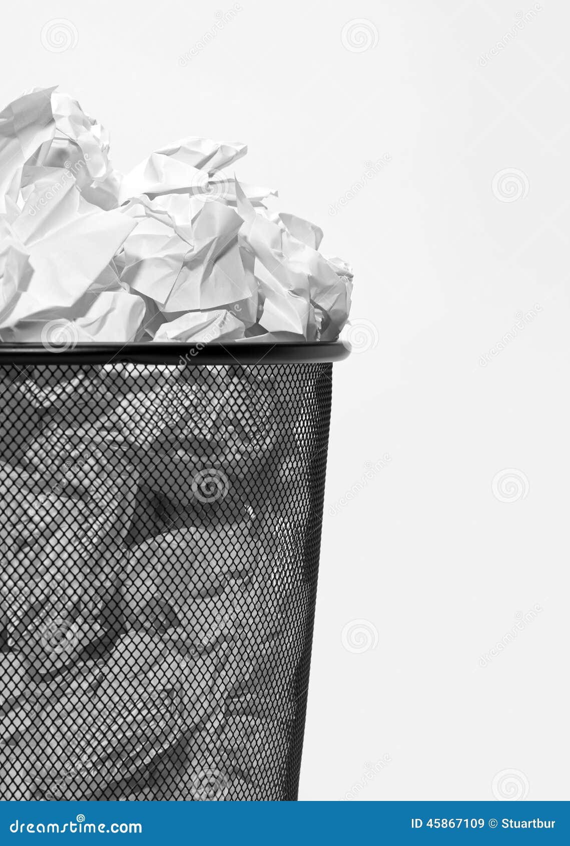 Overflowing Waste Bin stock image. Image of messy, concept - 45867109