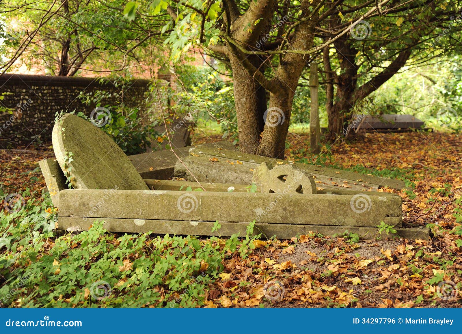 Overgrown cemetery stock photo. Image of grave, historic - 34297796