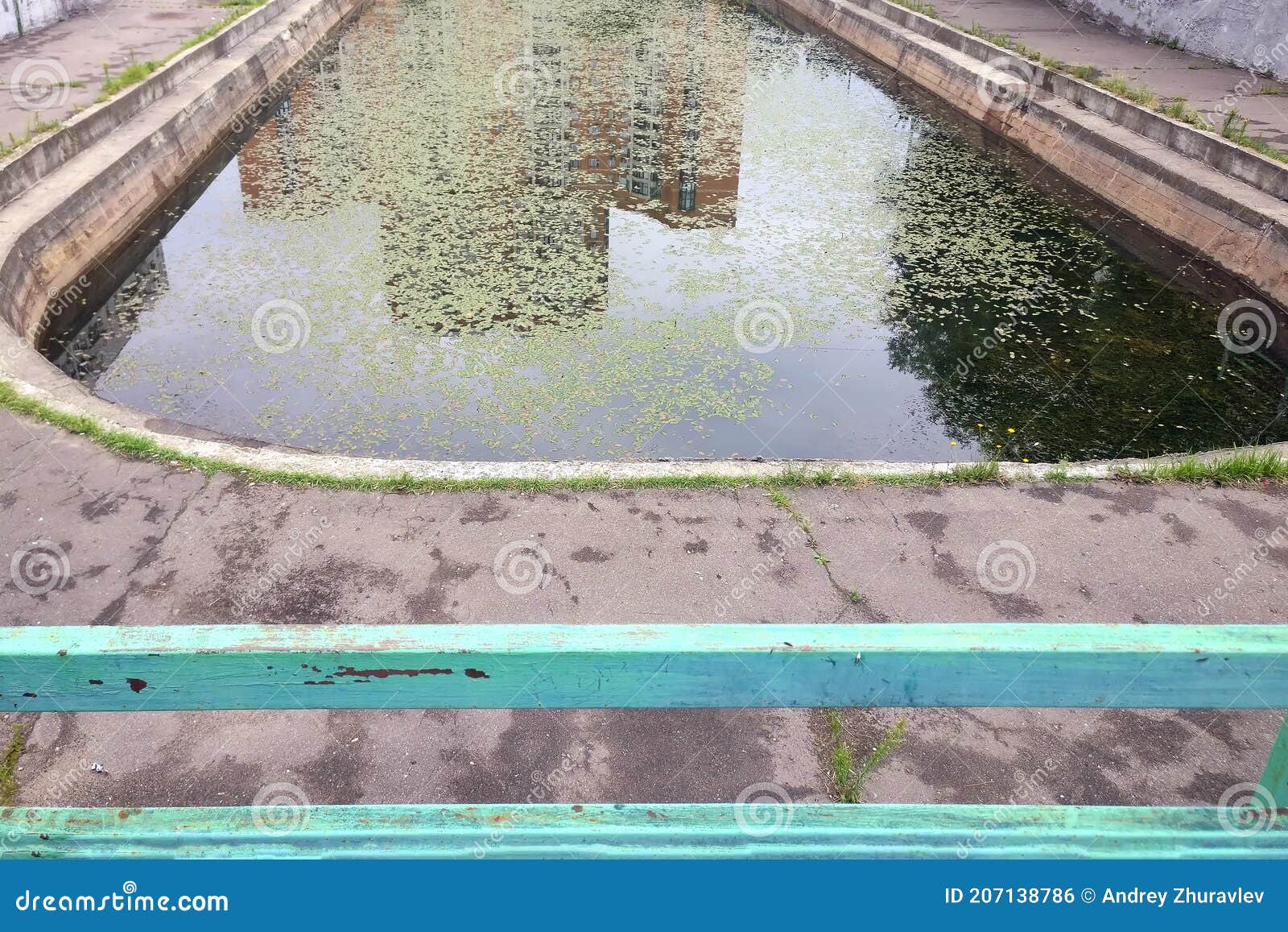 Overgrown with Mud City Pond, the Problem with the Environment Stock ...