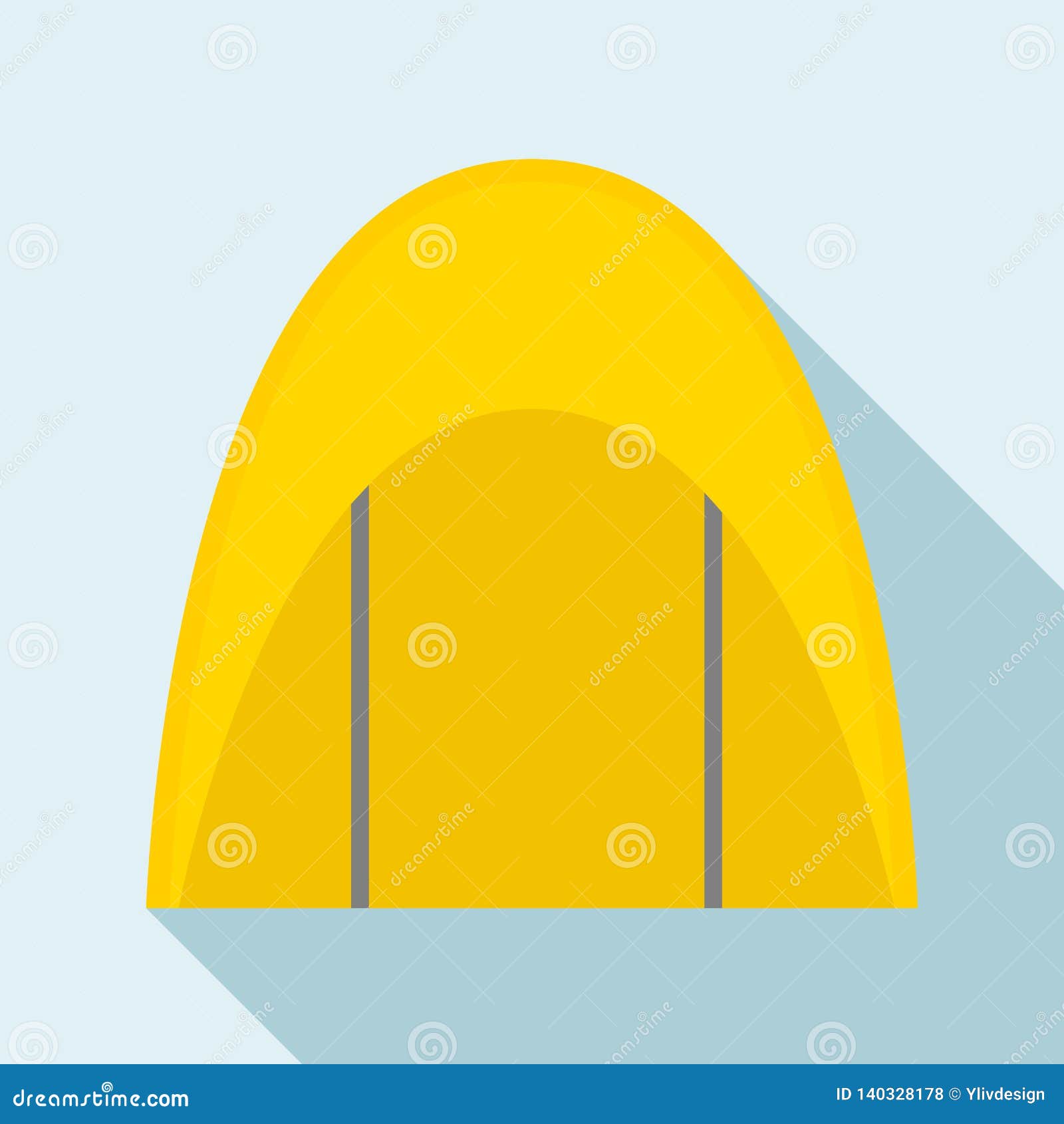 Overhang icon, flat style stock vector. Illustration of outdoor - 140328178