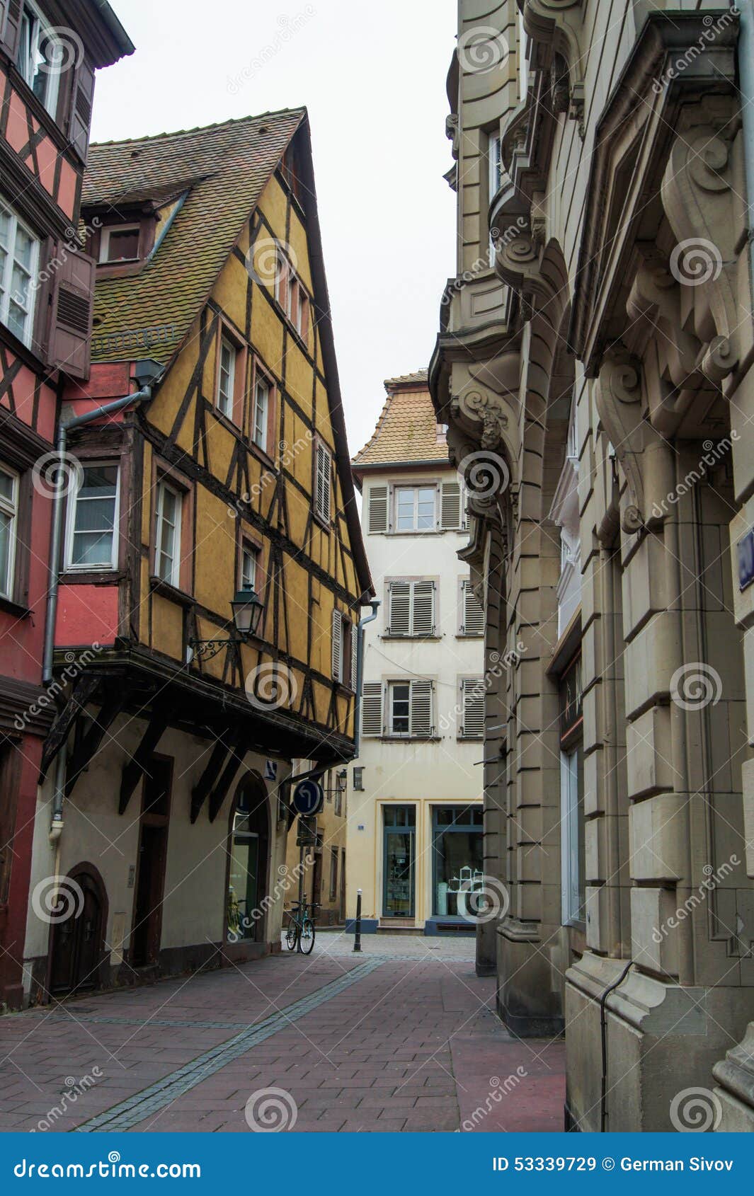 Overhanging house facade stock image. Image of overhanging - 53339729