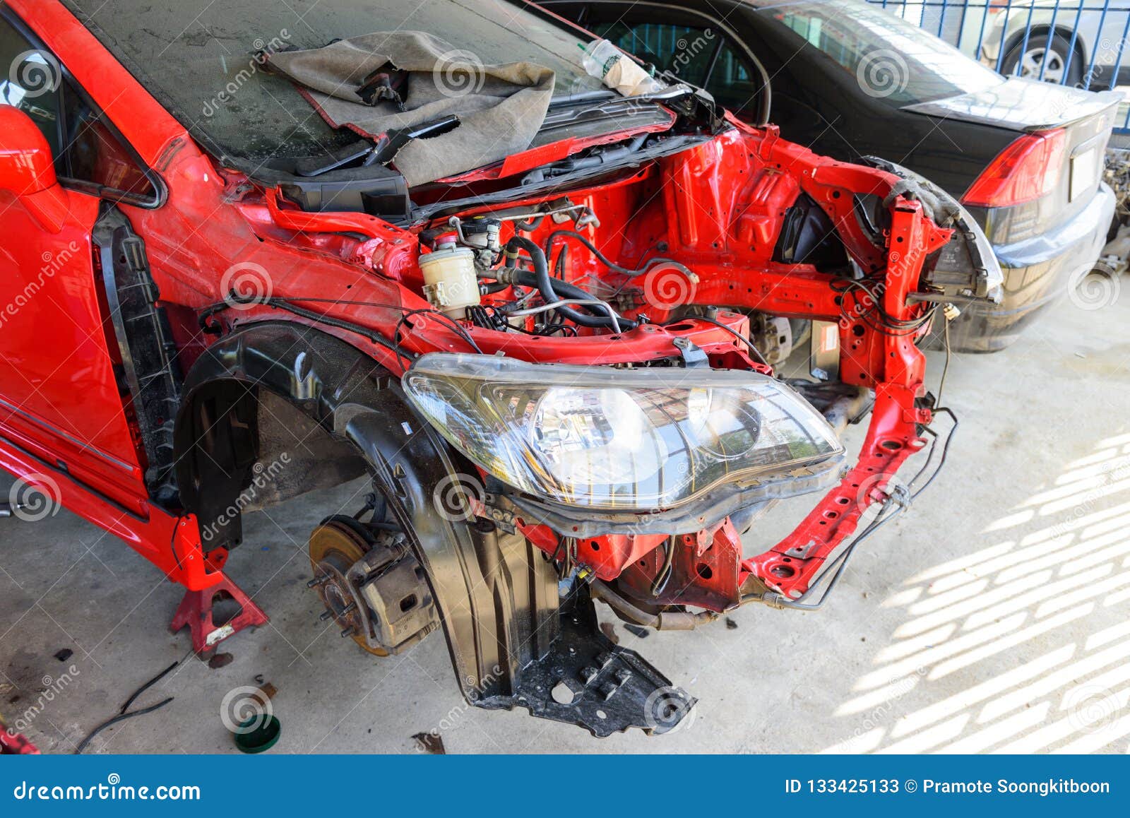 Overhaul the Engine of Old Car Stock Image - Image of overhaul, steel ...