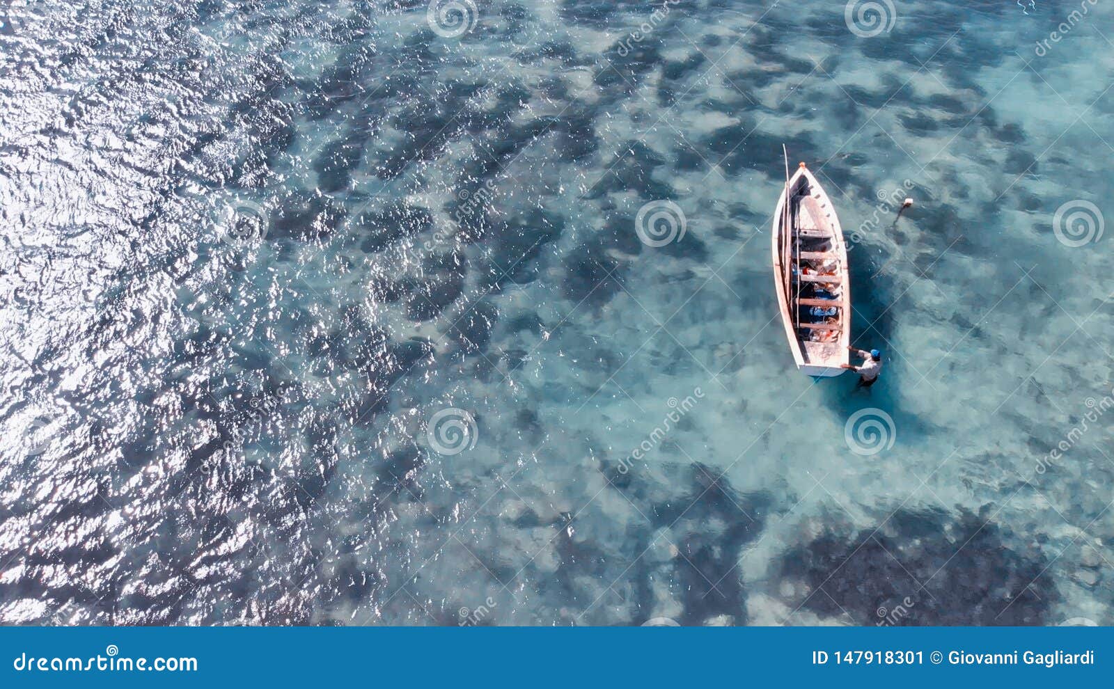 Overhead Aerial View of Beach and Boats Stock Image - Image of ...