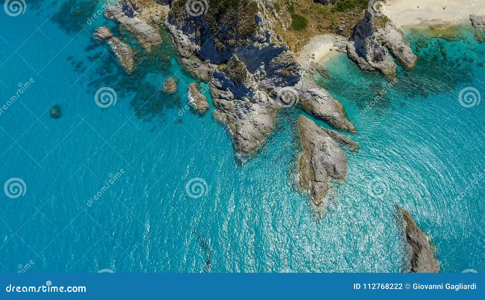 Overhead Aerial View of Beautiful Coastline Stock Photo - Image of ...