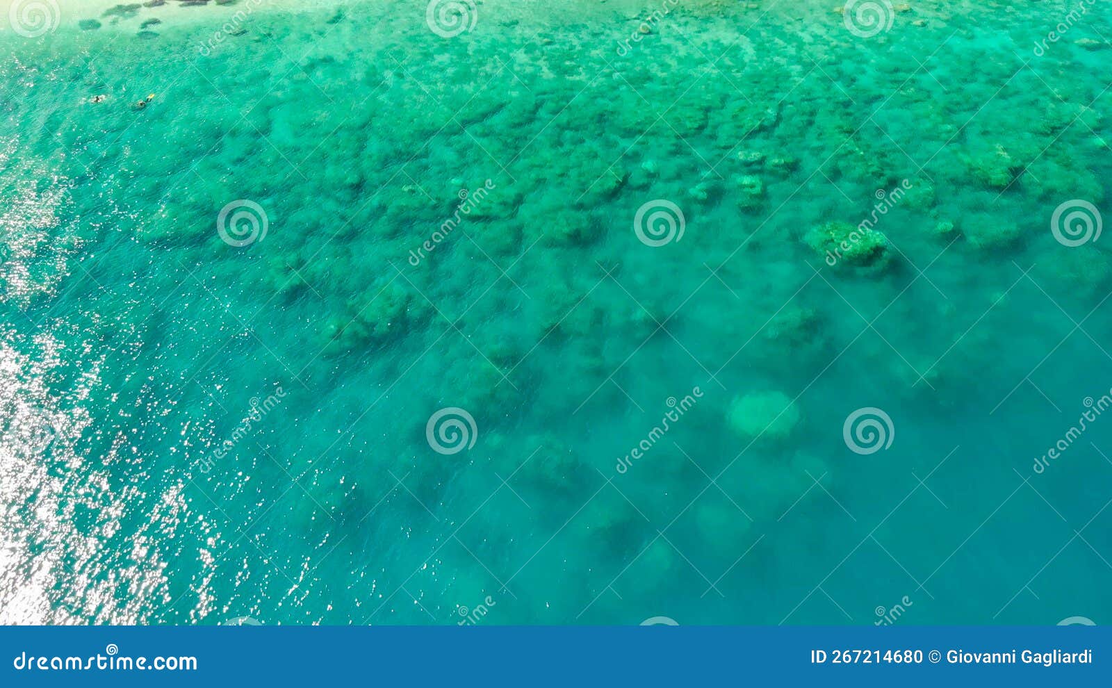 Overhead Aerial View of Beautiful Ocean Water Stock Photo - Image of ...