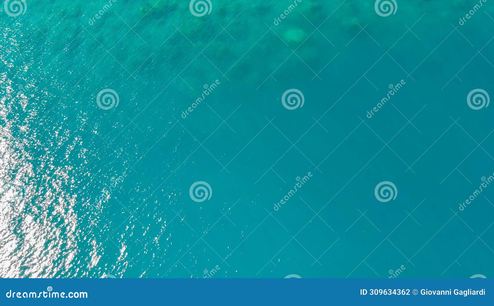 Overhead Aerial View of Beautiful Ocean Water Stock Photo - Image of ...