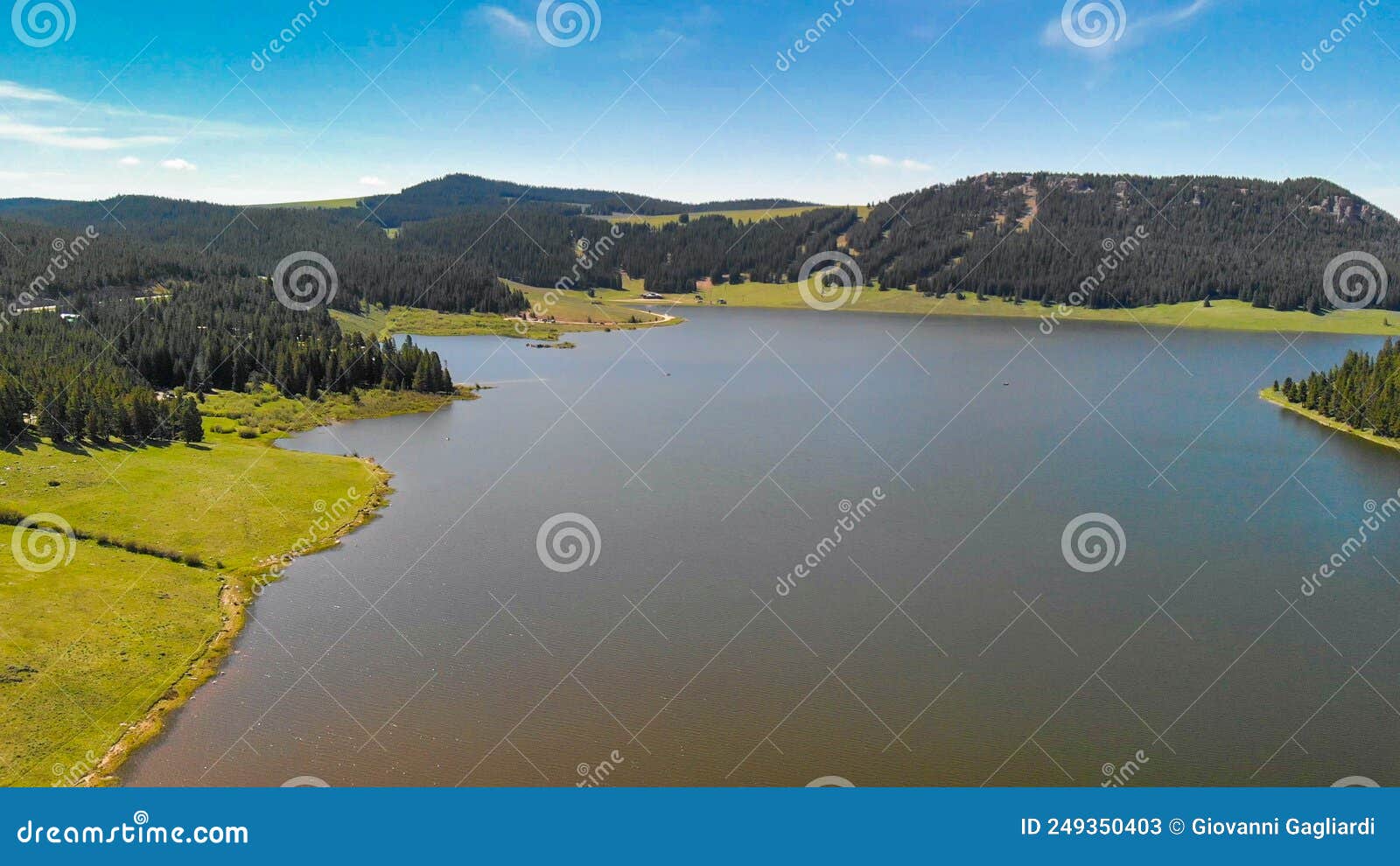 Overhead Aerial View of Lake Water in Summer Stock Image - Image of ...