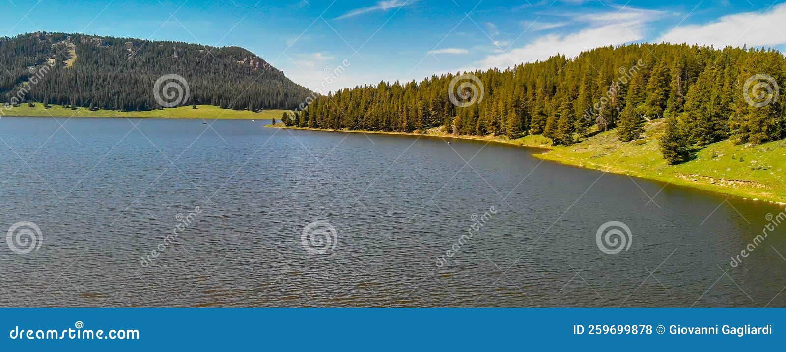 Overhead Aerial View of Lake Water in Summer Stock Photo - Image of ...