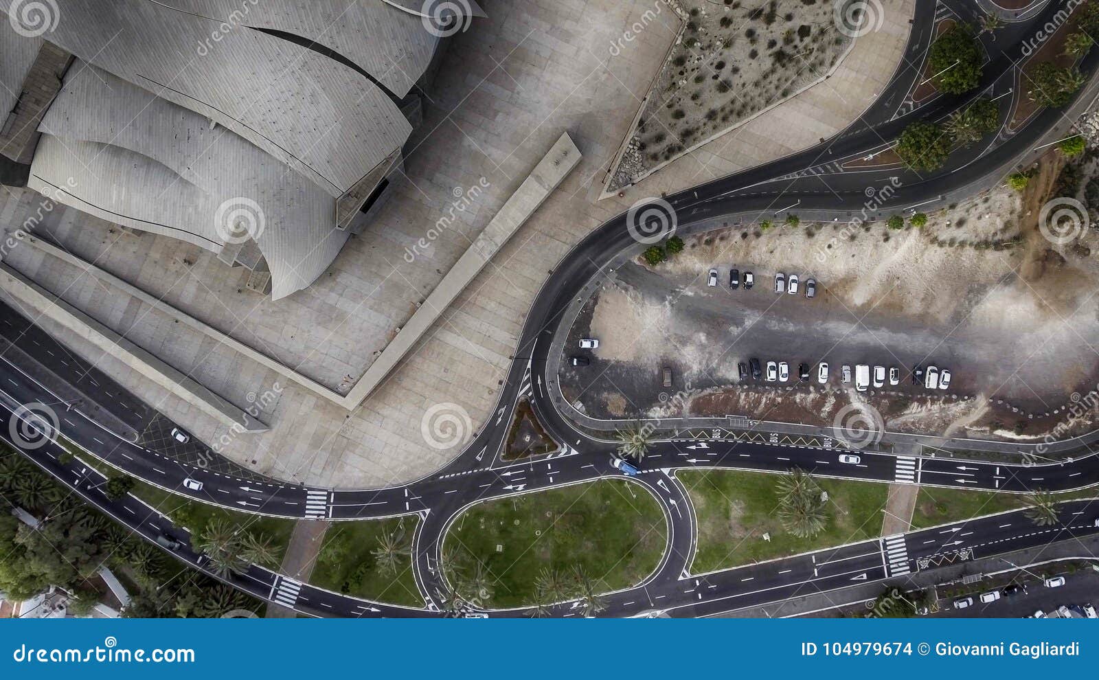 Overhead Aerialview of City Traffic Stock Photo - Image of landscape ...