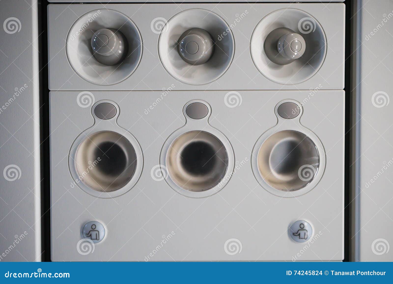 Overhead Console In Aircraft Royalty-Free Stock Photography ...