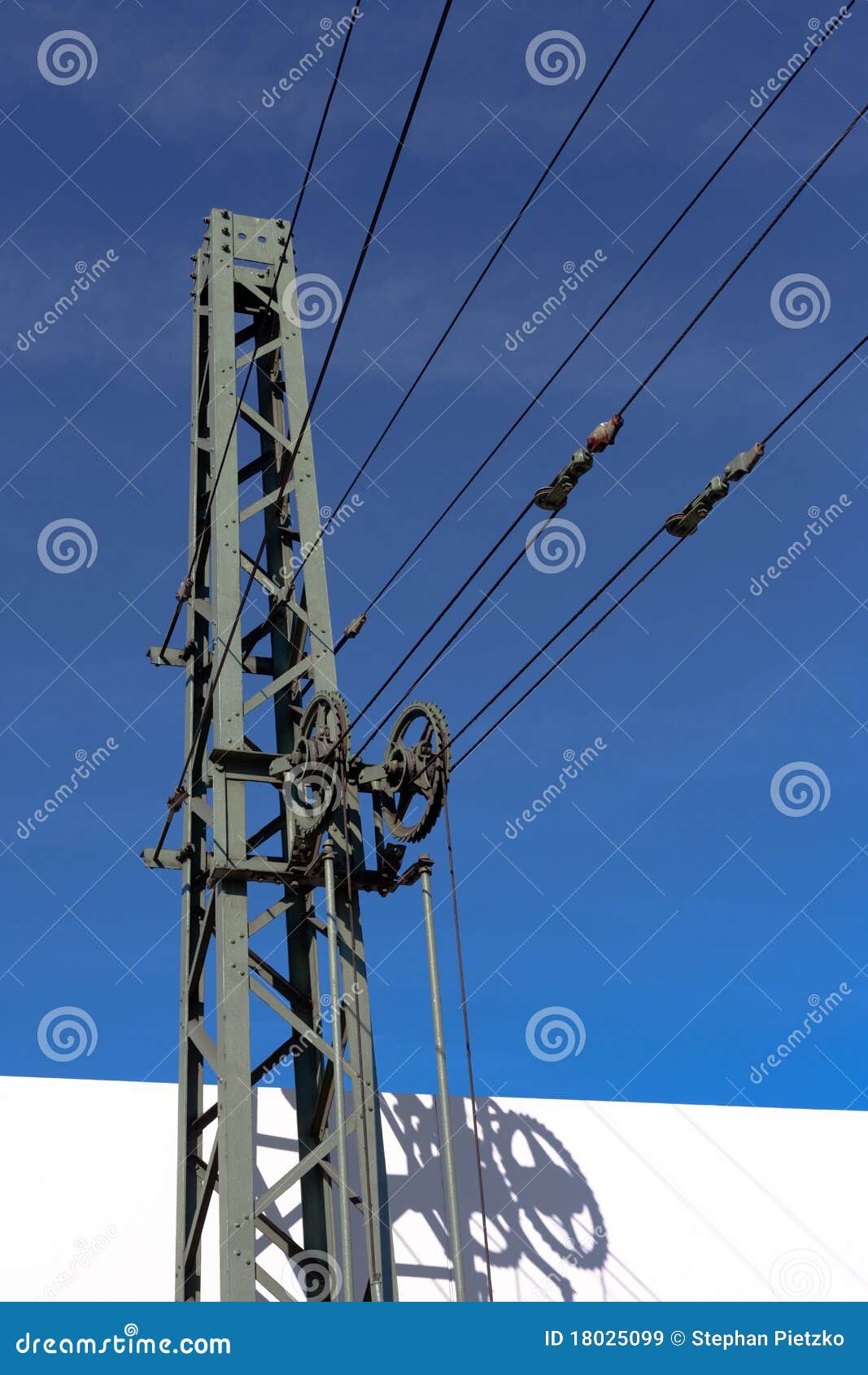 Overhead contact wiring stock image. Image of catenary - 18025099