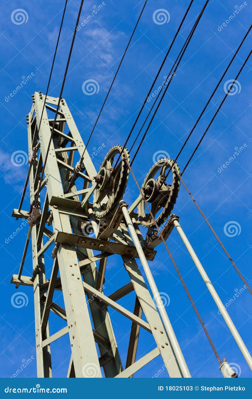 Overhead Contact Wires Of Electrified Railway Tracks Kept Under Tension ...