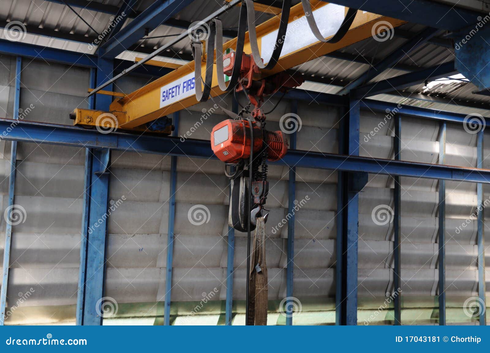 Overhead Crane stock image. Image of construction, factory - 17043181