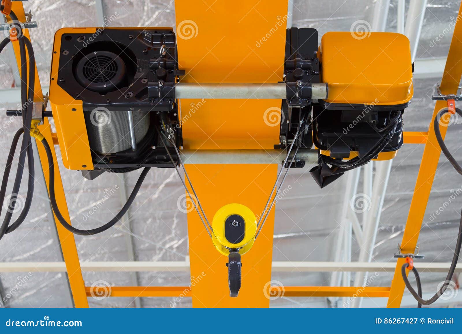 Overhead Crane Factory stock image. Image of machinery - 86267427